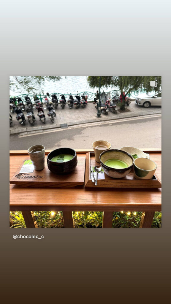 Matcha Menu - NAGOCHA Tea House Hanoi